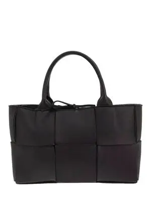 Bottega Veneta 2020s Mini Arco Intrecciato Leather Tote Bag Black