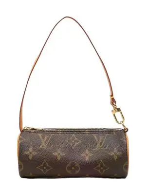 LOUIS VUITTON 1990-2010 Monogram Papillon Pochette Handbag - Brown