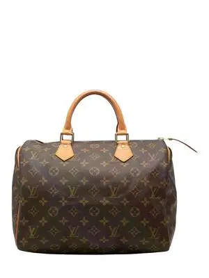 LOUIS VUITTON 2000 Monogram Speedy 30 Boston Bag - Brown