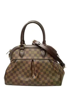 LOUIS VUITTON 2009 Damier Ebene Trevi Pm Satchel - Brown