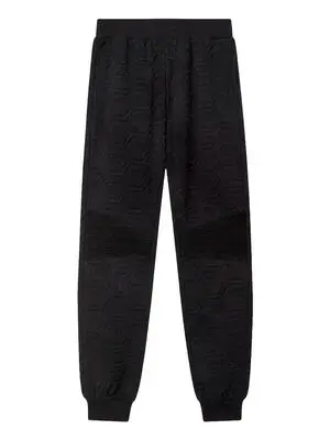 Philipp Plein Padded Biker Joggers Monogram - Black