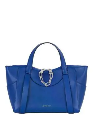 Givenchy Small The Snatch Bag In Grained Leather Blue