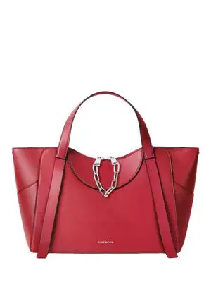 Givenchy Medium The Snatch Bag In Grained Leather - Red