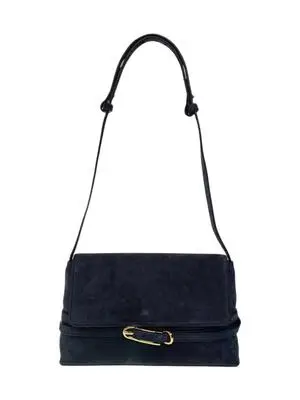 LIFFNER Suede Shoulder Bag Blue