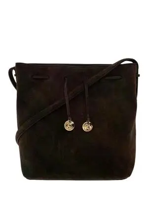 LIFFNER Charm Bucket Suede Bucket Bag - Brown