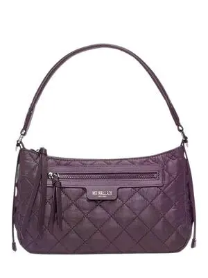 Mz Wallace Small Park Quilted Shoulder Bag Purple
