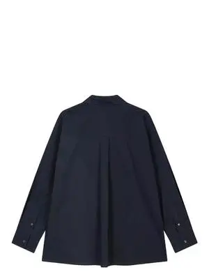 STUDIO TOMBOY Diagonal Button-fastening Shirt - Blue