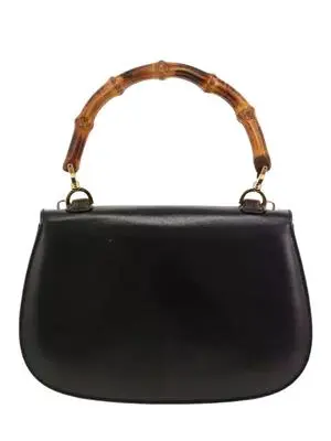 Gucci 2000s Bamboo Tote Bag - Black