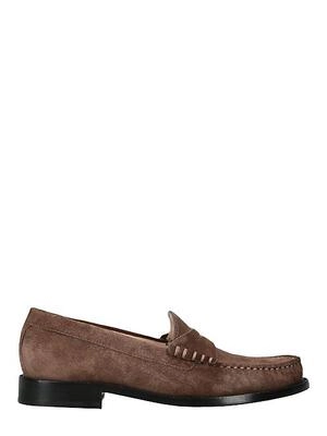 STUART WEITZMAN Lottie Suede Loafers Brown
