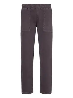 ARNE Carpenter Elasticated-waist Denim Trousers S Grey
