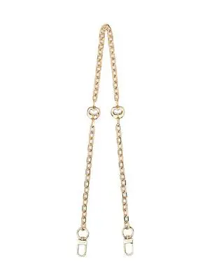 Maje Logo-detail Chain Shoulder Strap - Gold