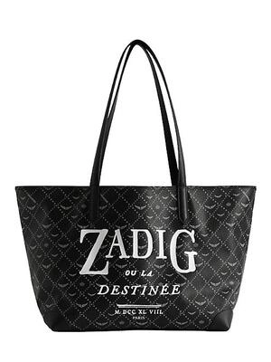 Zadig&Voltaire Z Shopper Xl Book Tag Coated-canvas Tote Bag - Black