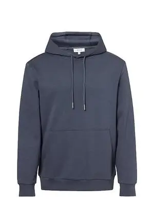 ARNE Interlock Stretch-jersey Hoody M Slate Blue