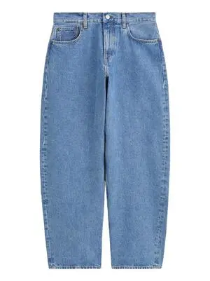 Cos Inlet Curved-leg Jeans - Blue