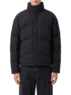 REPRESENT Quilted High-neck Puffer Jacket In Recycled Nylon - Black