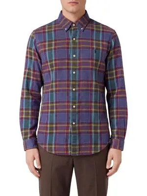 Polo Ralph Lauren Tartan Cotton Button-down Shirt - Blue