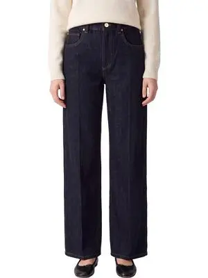 BRUNELLO CUCINELLI Mid-rise Wide Leg Jeans In Cotton Denim