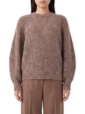 Brunello Cucinelli Pure Cashmere Crew-neck Jumper With Dropped Shoulders - Beige