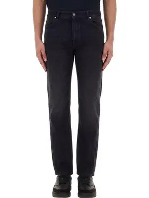 GIVENCHY Straight-fit Cotton Denim Jeans With Contrast Logo