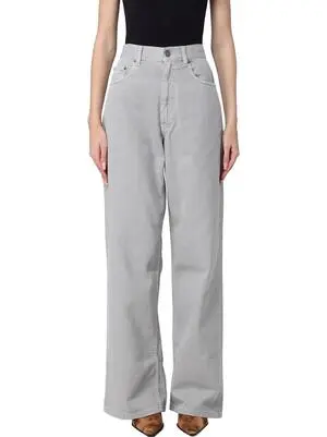 Phoebe Philo High-waisted Wide-leg Palazzo Jeans In Cotton Denim - Grey