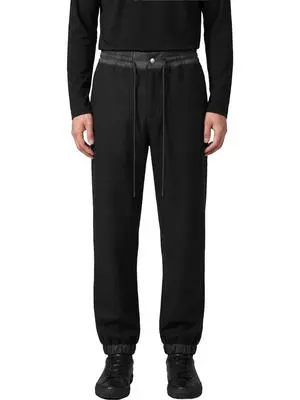 Sacai Cotton Terrycloth Pants With Drawstring Waist - Black