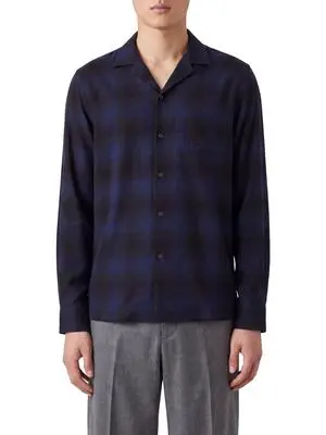 Dries Van Noten Check Viscose Shirt With Cuban Collar - Brown