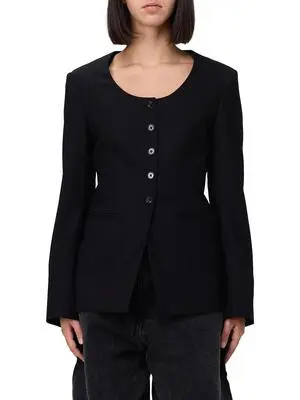 Paul Smith Slim-fit Cropped Wool Blazer With Round Neckline - Black