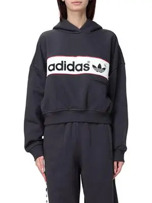 ADIDAS ORIGINALS Relaxed Fit Hoodie In Recycled Cotton Black