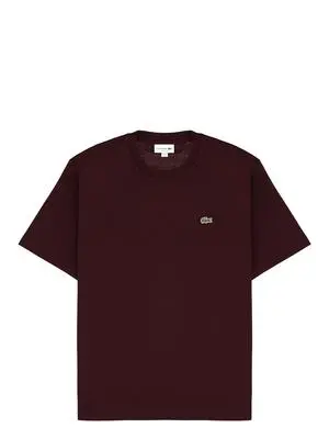 Lacoste T-shirt In Cotone Brown