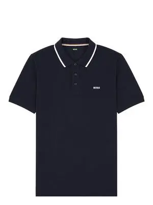 BOSS Polo In Cotone - Blue
