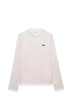 Prada Crewneck Long-sleeve Sweatshirt - Tlcbianc