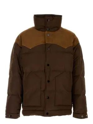 AMI Paris Down Jacket In Polyester Blend - Brown