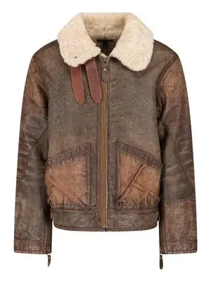 Polo Ralph Lauren Dyed Sheep Shearling Jacket For - Brown