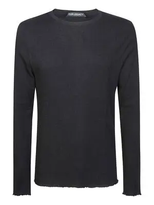 Our Legacy Elongated Long Sleeve Tee - Nero