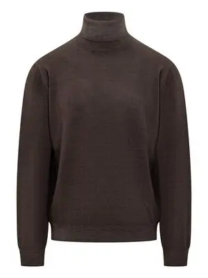 FILIPPO DE LAURENTIIS Cloud-soft Merino Wool Knit Sweater - Grigio