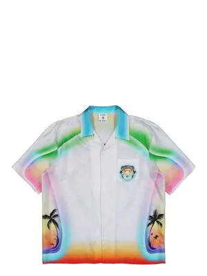 Casablanca Cuban Collar Short-sleeve Shirt For - Airspray