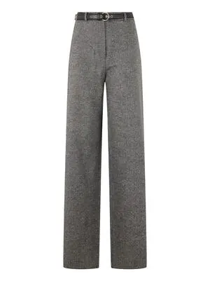 MAX MARA Max Mara Studio Wide-Leg Wool Pants With High Waist