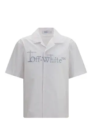 Off-White City Nature Poplin Bowling Shirt For - White