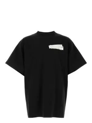 Balenciaga Oversize Cotton T-shirt - Black