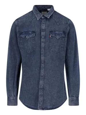 LEVI'S STRAUSS Denim Shirt In 100% Cotton - Blue
