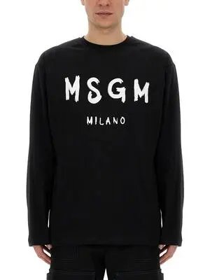 MSGM Mini Cotton T-shirt - Black