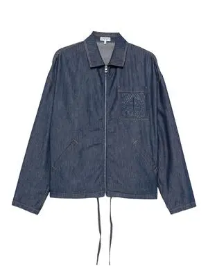 Loewe Loewe Zip-Up Denim Jacket Denimblue
