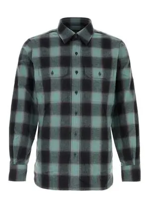 TOM FORD Tom Ford Embroidered Flannel Shirt Checked