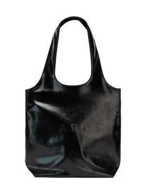 A.p.c. Ninon Tote Handbag With Two Shoulder Handles - Black