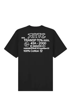 ARTE ANTWERP Serial Stamp Graphic T-shirt - Black