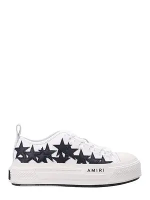 Amiri Amiri Women's Low-Top Star-Detail Platform Sneaker Bianco