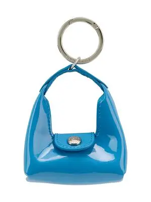 Longchamp Mini Handbag Keyring Bag Charm - Blue
