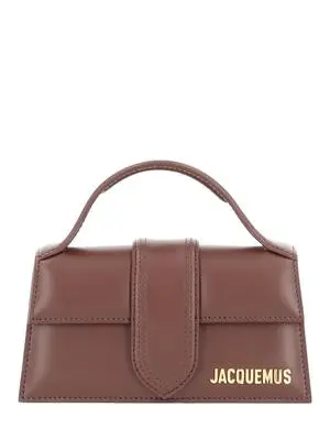 Jacquemus Le Bambino' Handbag With Removable Shoulder Strap In Leather - Brown