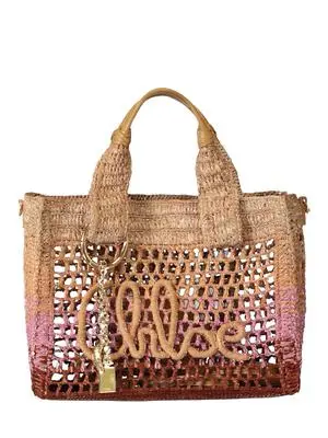 CHLOÉ Chloé Summer Banana Woven Tote Bag