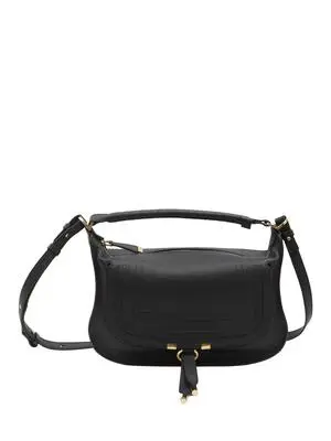 Chloé Chloé Marcie Leather Shoulder Bag Black
